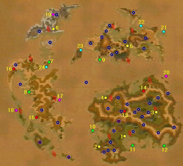 Final Fantasy 9 - แผนที่แสดงสมบัติ Chocograph